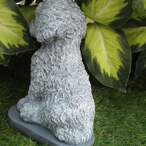 Labradoodle, Cockapoo Concrete Statue, Ornament. Home and Garden Decor ...