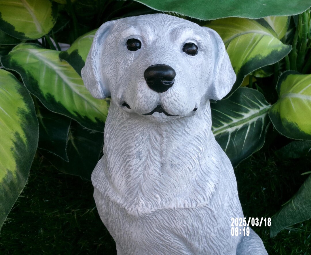 Concrete Labrador Retriever Statue Outdoor Garden Decor Pet Grave ...