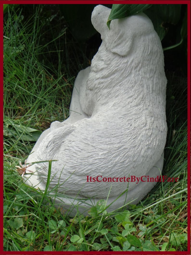 Great Pyrenees Concrete Statue, Figurine, Newfoundland Dog Landseer ...