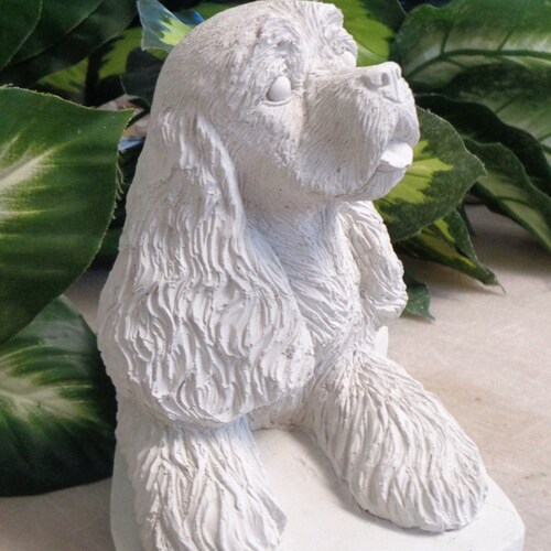 Cocker Spaniel Statue Garden Statue Memorial Dog Statue - Etsy