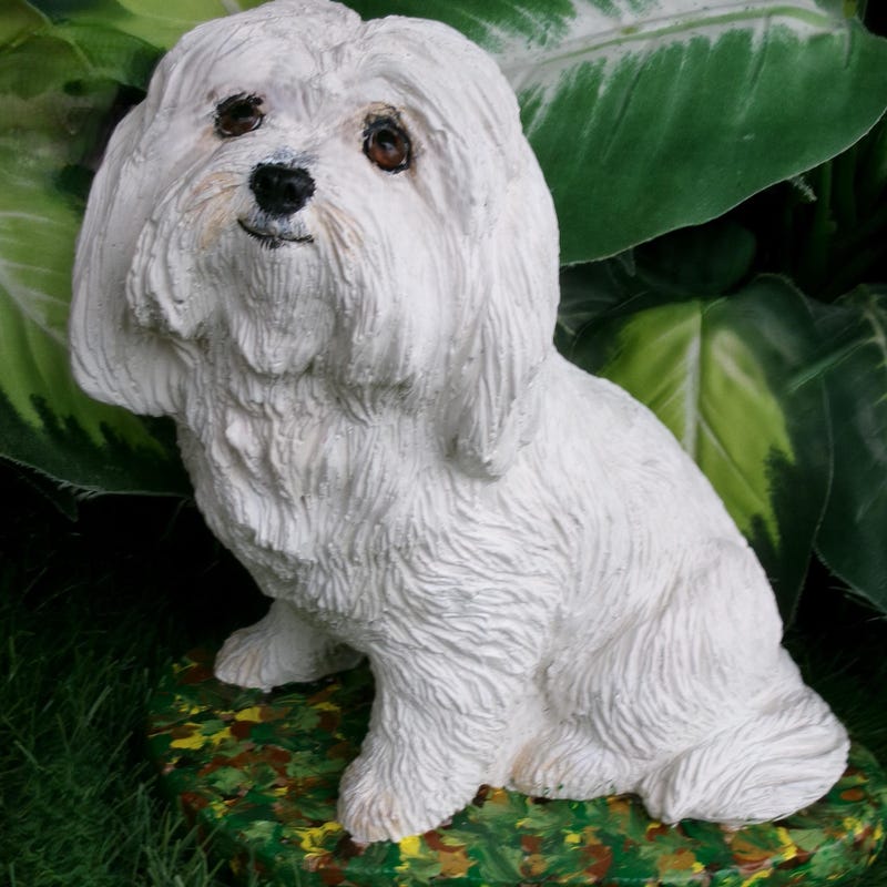 Maltese Mini Figurine - Etsy