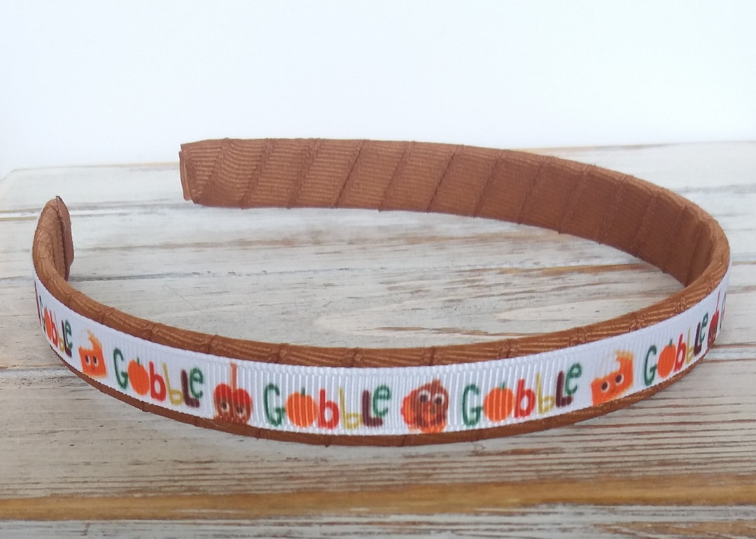 Turkey Headband, Thanksgiving Headband, Gobble, Gobble Headband, Brown ...