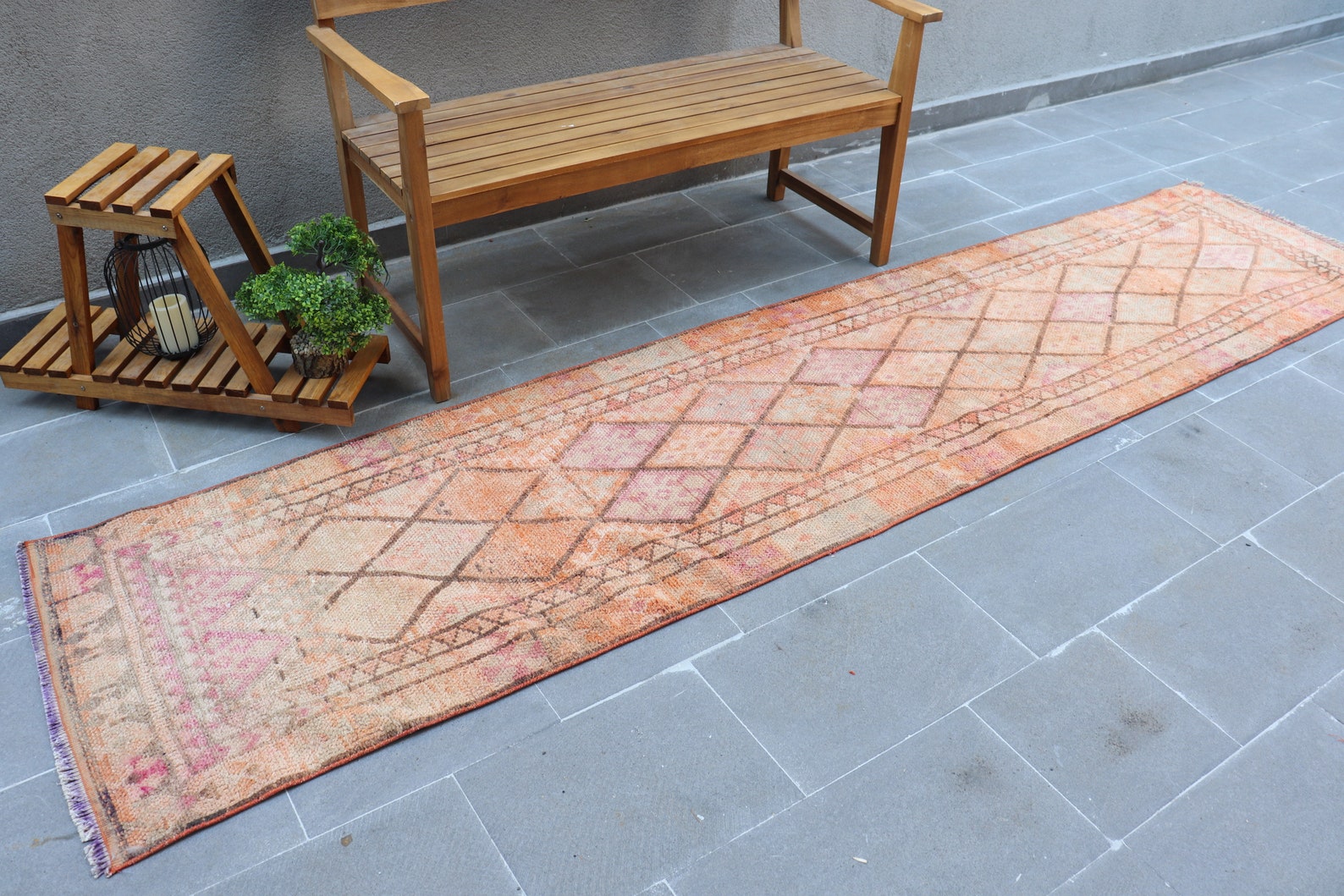 Vintage Rug 2.4x10.8 Ft Runner Rug Hallway Rug Corridor - Etsy