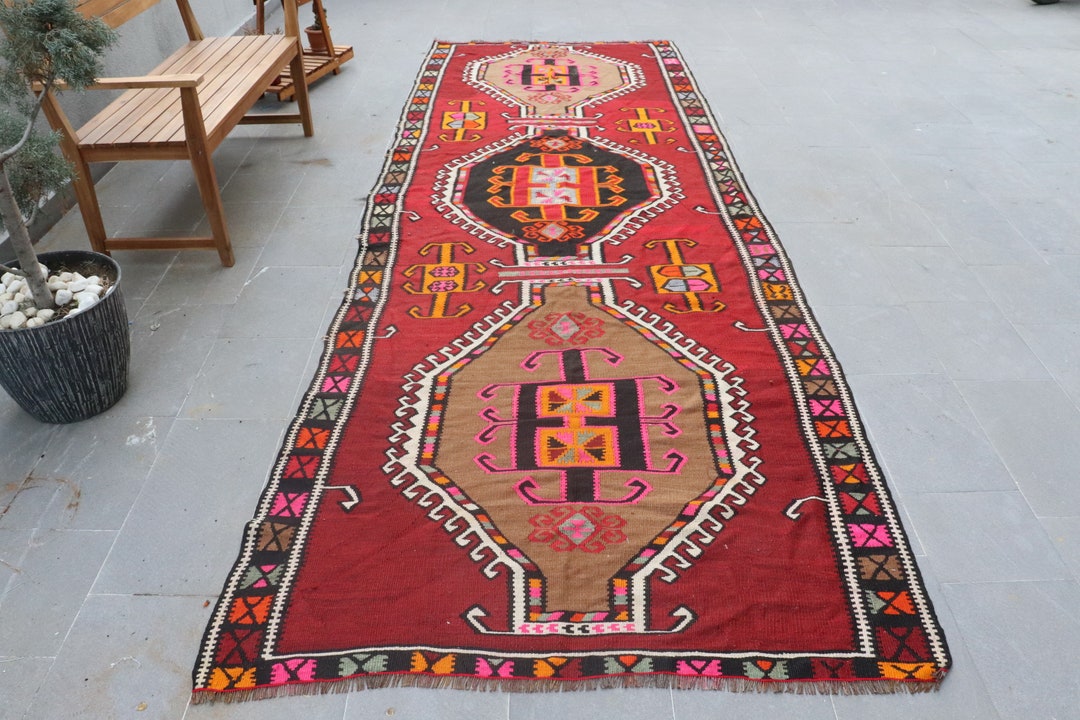 Outdoor Kilim, Red Kilim, Vintage Kilim, Turkish Kilim, Vintage Kilim ...