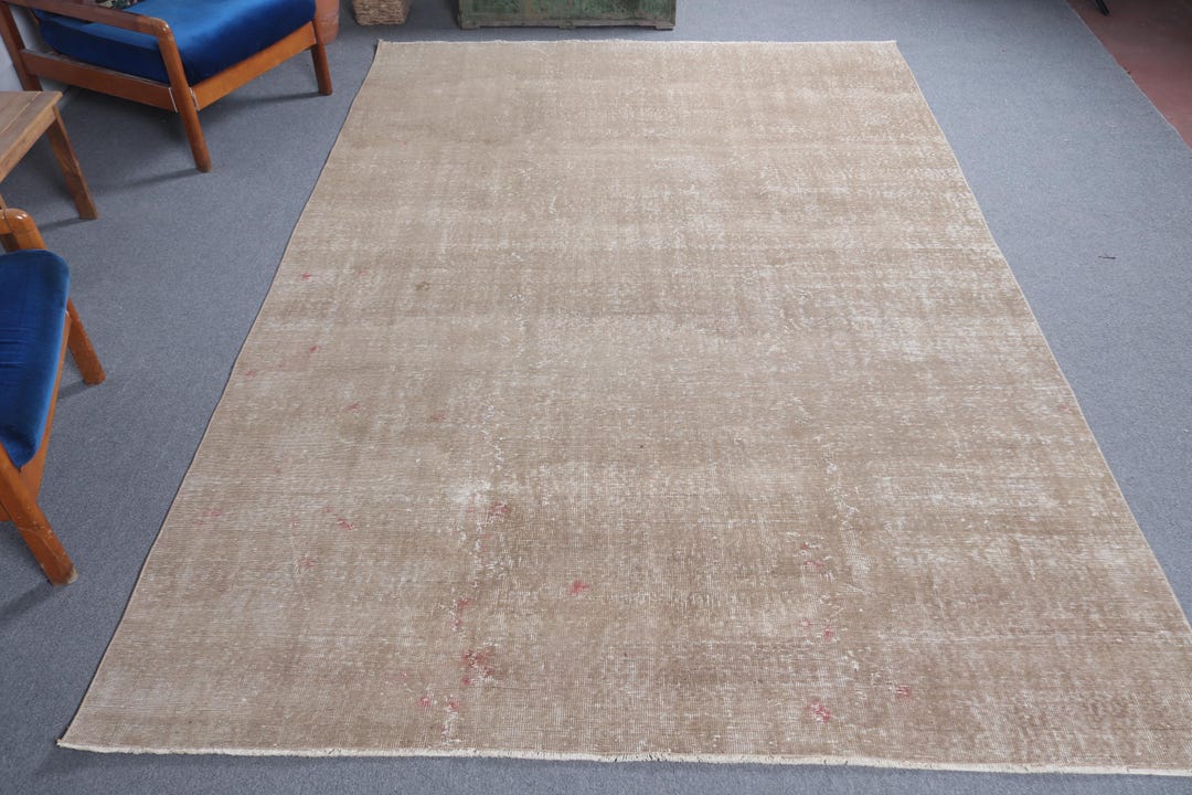 Vintage Rug, 7x10 Large Rugs, Turkish Rug, Oushak Rugs, Rugs for ...