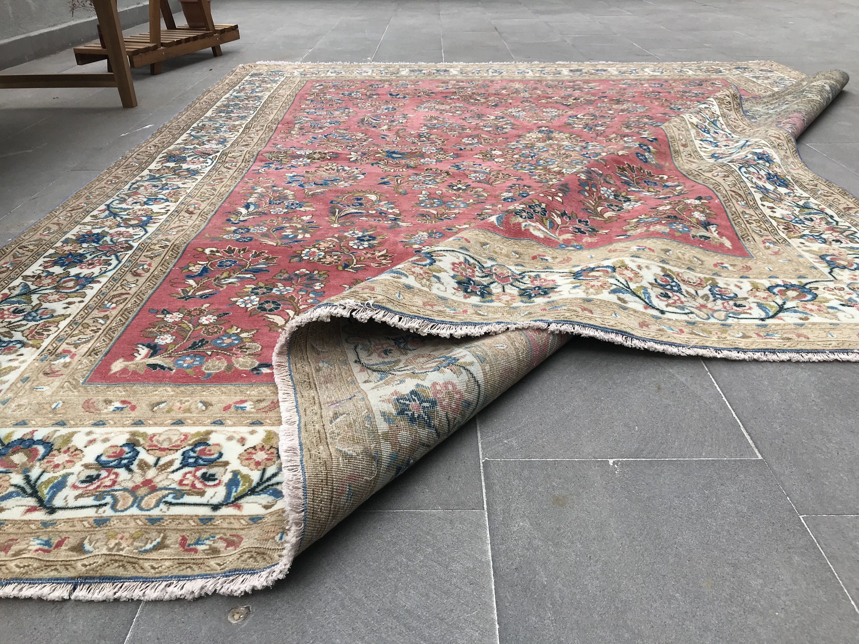 Big Rug Turkish Rug 7x8.3 ft Large Rug Art Deco | Etsy