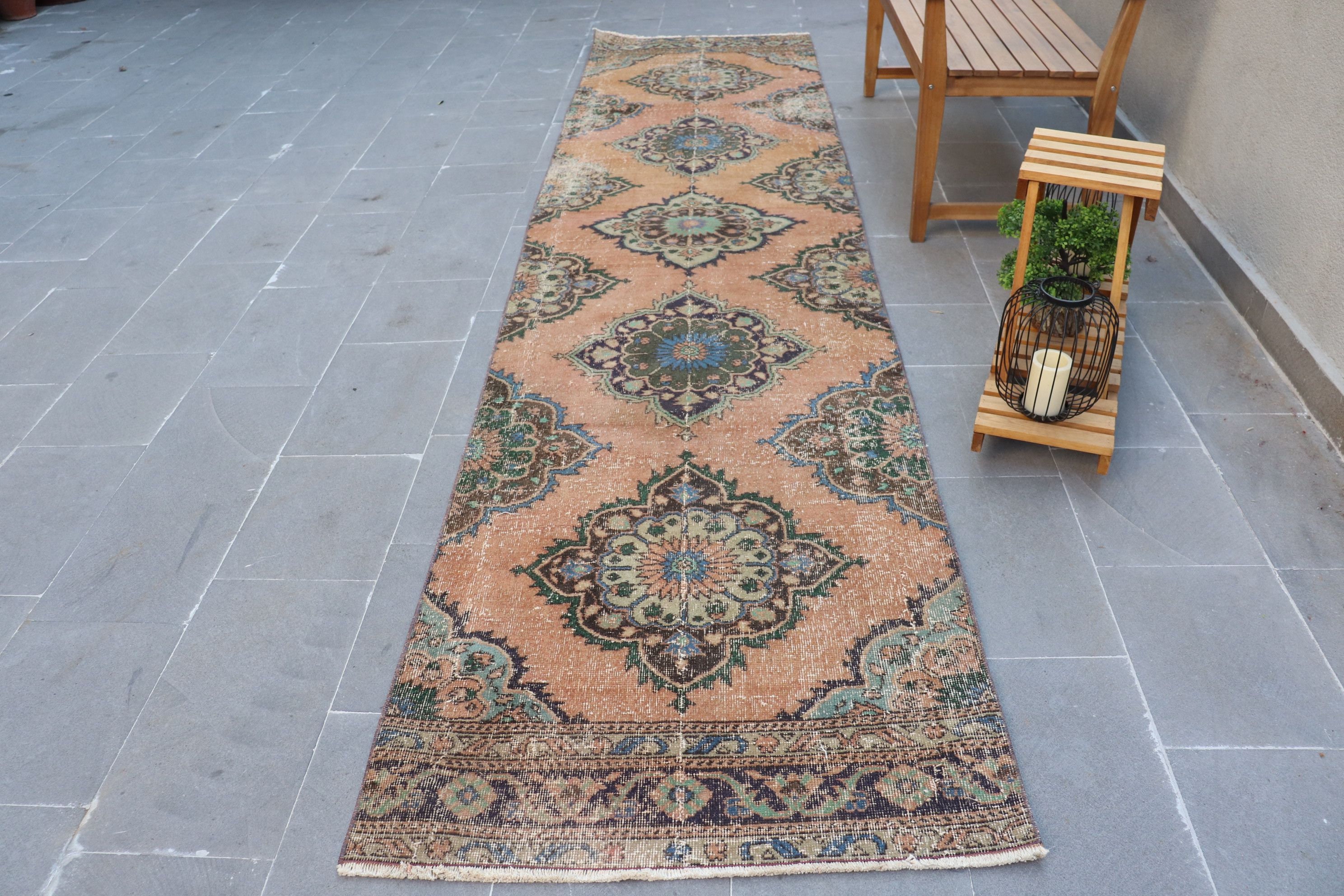 Kitchen Rug Turkish Rug 2.9x12.6 ft Vintage Rug Hallway | Etsy