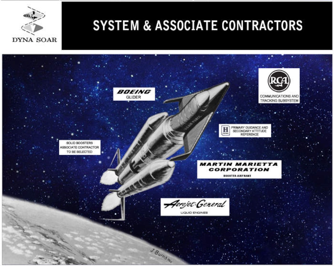 NASA 1960 Concept Art Space Shuttle Mission DYNA SOAR X-20 Boeing ...
