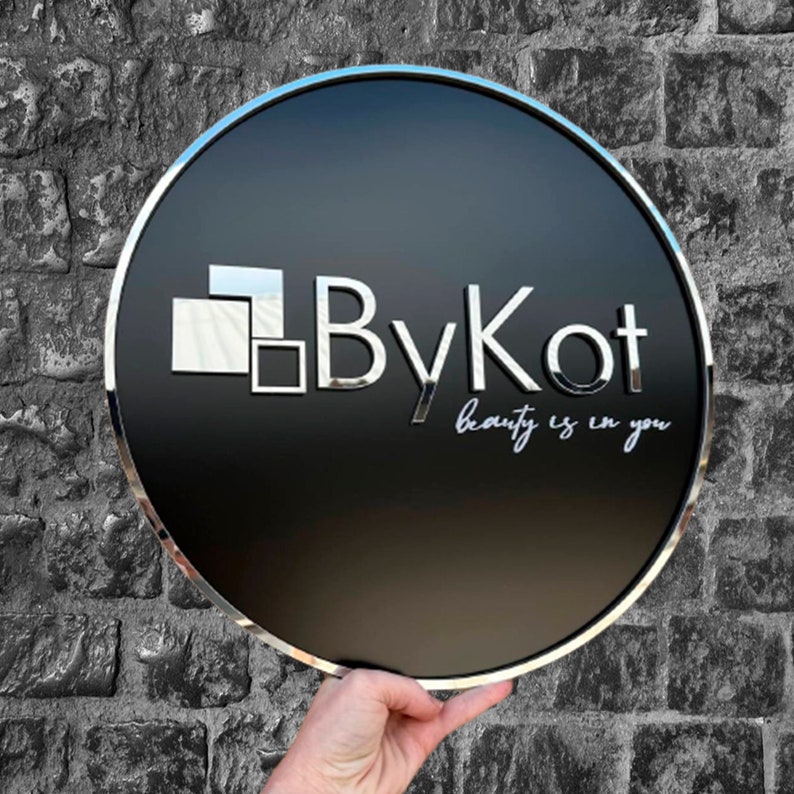 Luxury Logo Design Sign for Business. Hairdresser Acrylic Sign - Etsy