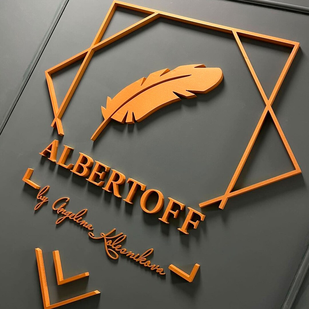 Wood Business Signs Bar Sign, Realtor Logo. Custom Wall Sign - A Unique ...