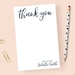Thank You Notepad Personalized Notepad Thank You Personalized - Etsy