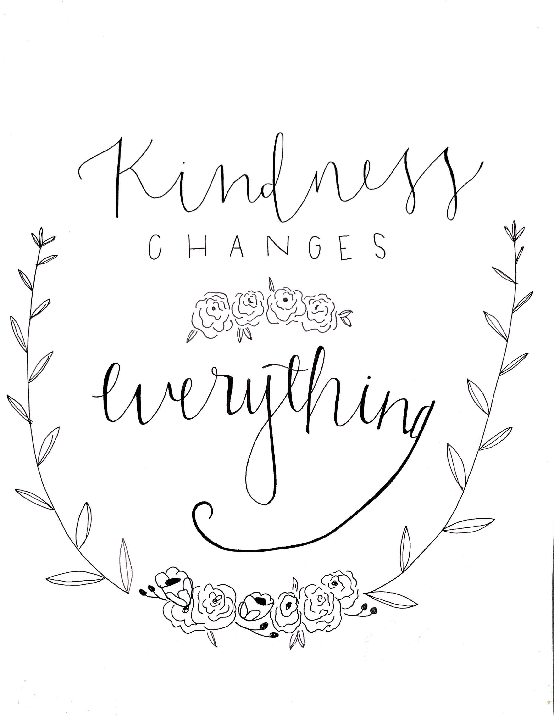 Kindness Changes Everything Wall Print - Etsy