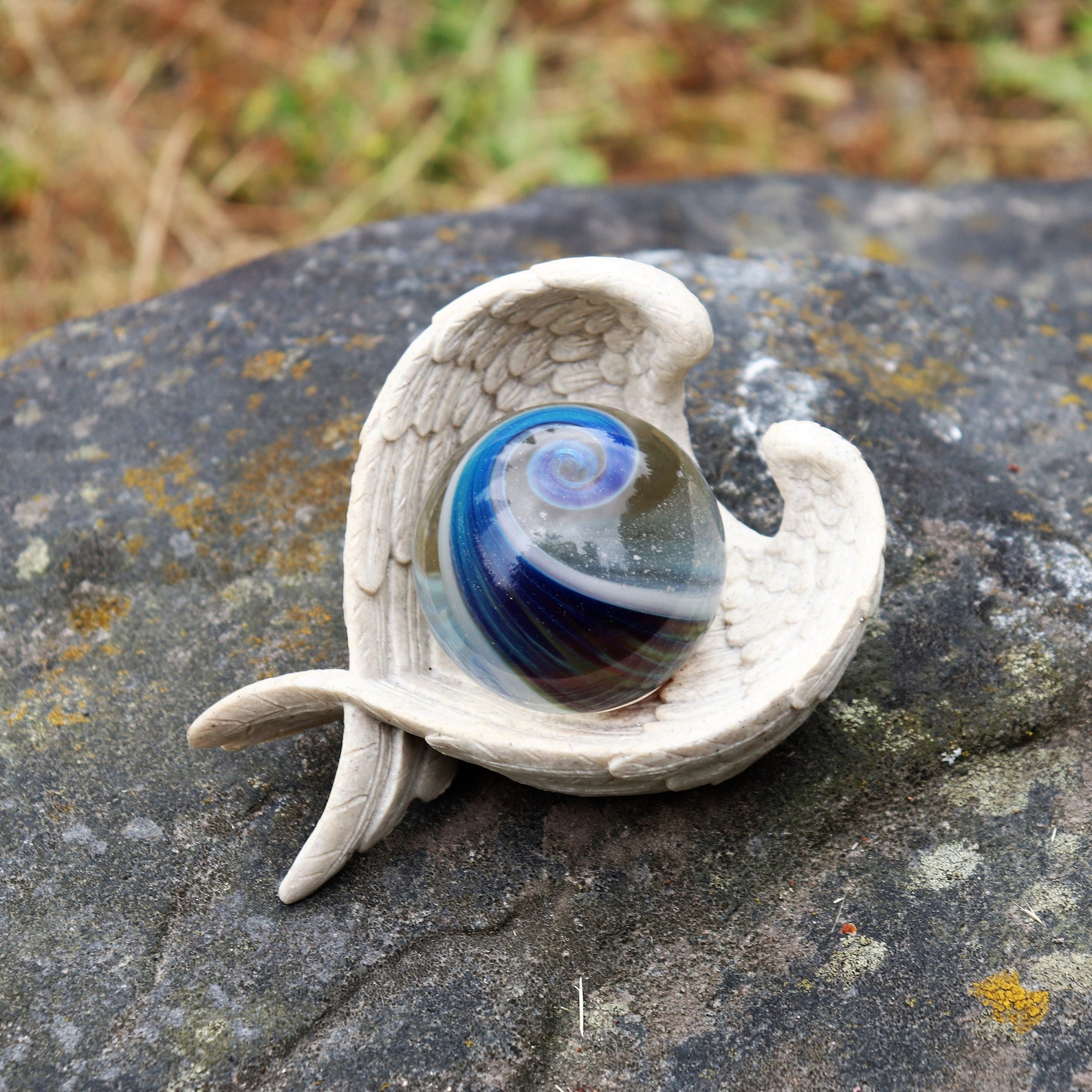 Decorative Base Natural Sandstone Angel Wings large | Etsy