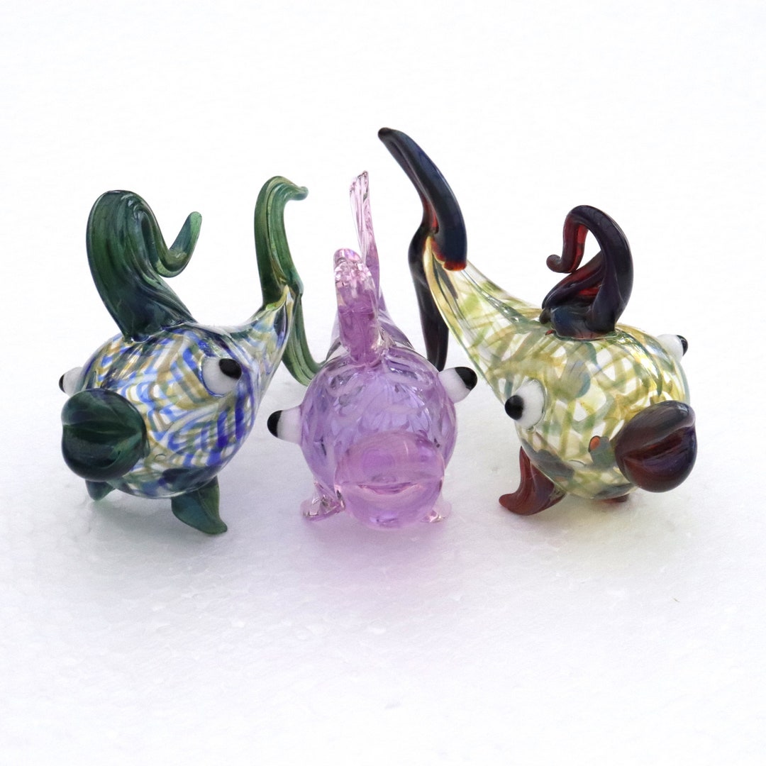Whimsical Glass Fish Ornament Kissy Lips Funny Fish Fisherman Gift ...