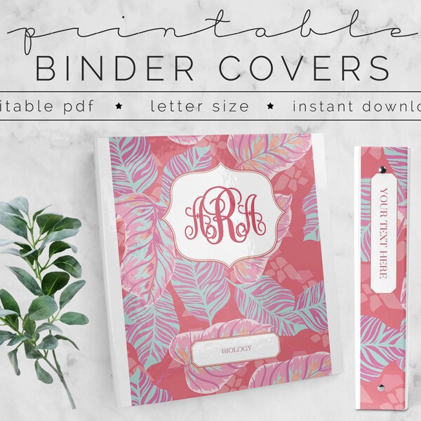 Editable Preppy Binder Covers - Etsy