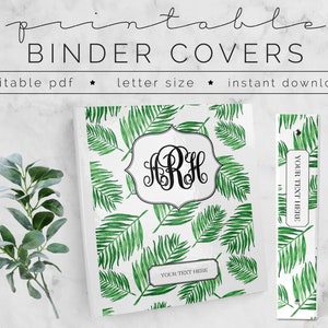 Shabby Rose Printable Binder Cover & Insert 8.5x11 PDF Instant Download ...