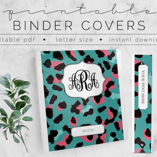 Editable Preppy Binder Covers - Etsy