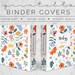 Printable Binder Covers - Monogram - Floral - 8.5x11 - Editable Text ...