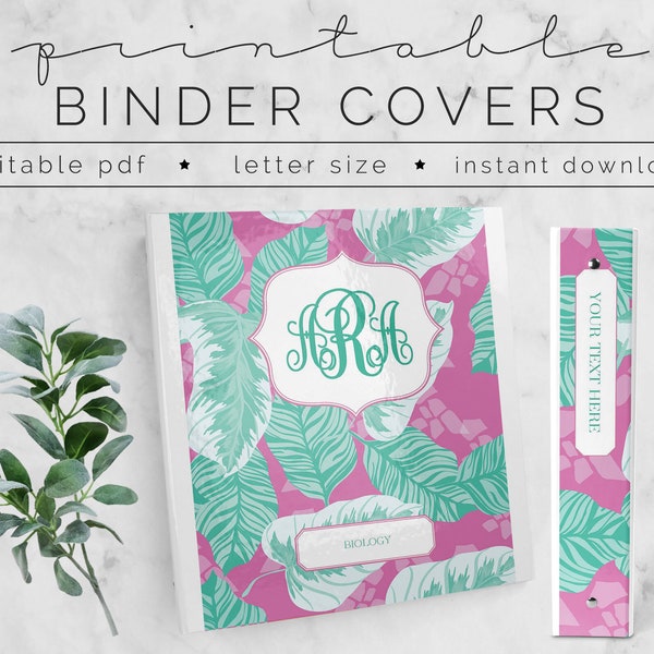 Monogrammed Binder - Etsy