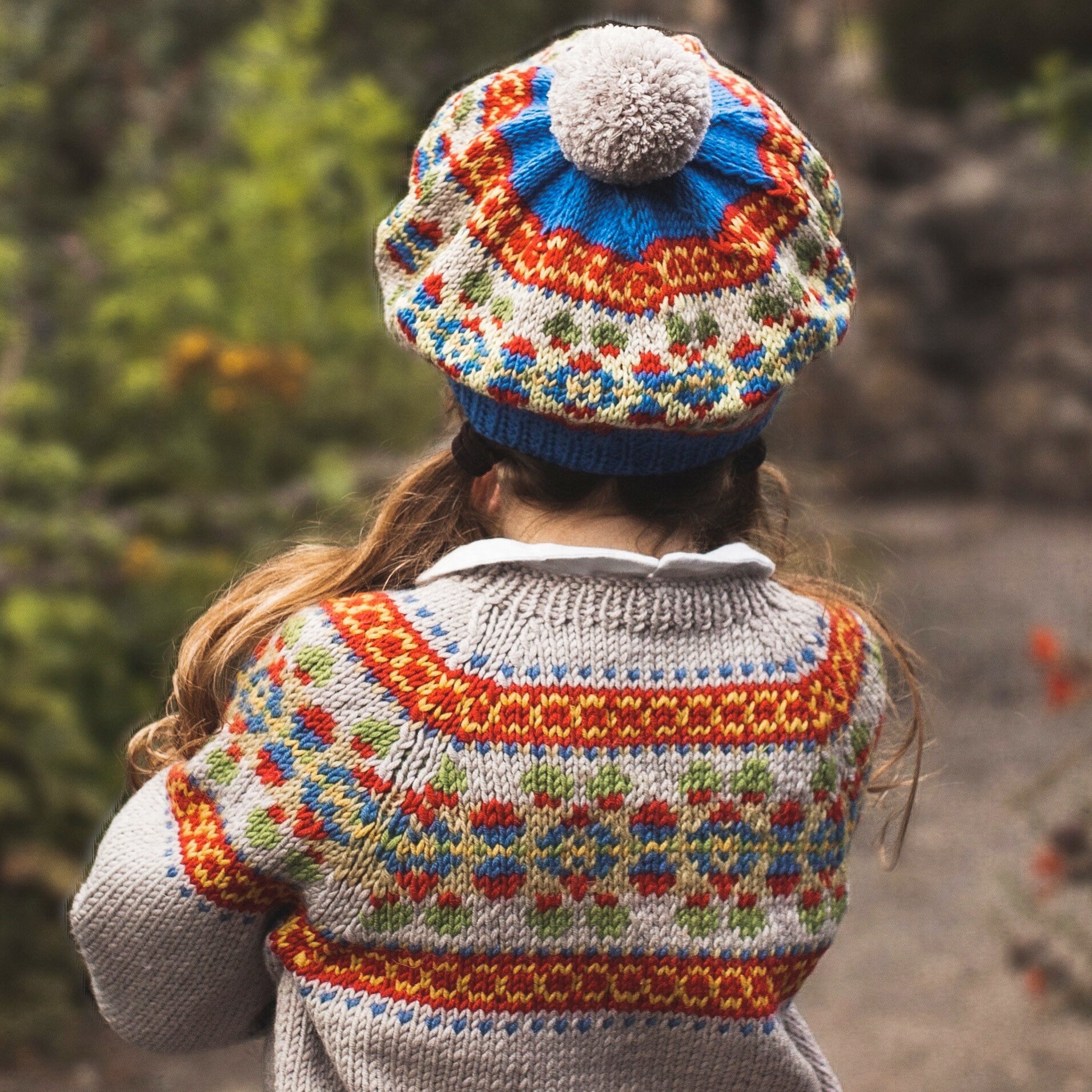 Girls Fair Isle CARDIGAN - Hand Knitted Traditional Vintage Style ...