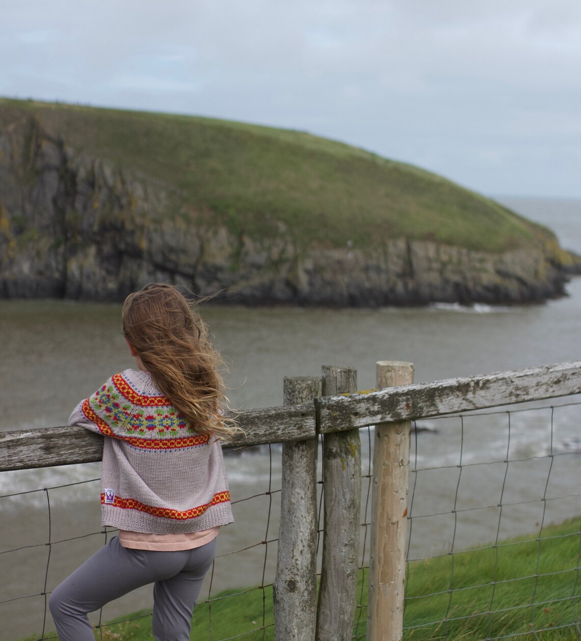 Girls Fair Isle CARDIGAN - Hand Knitted Traditional Vintage Style ...