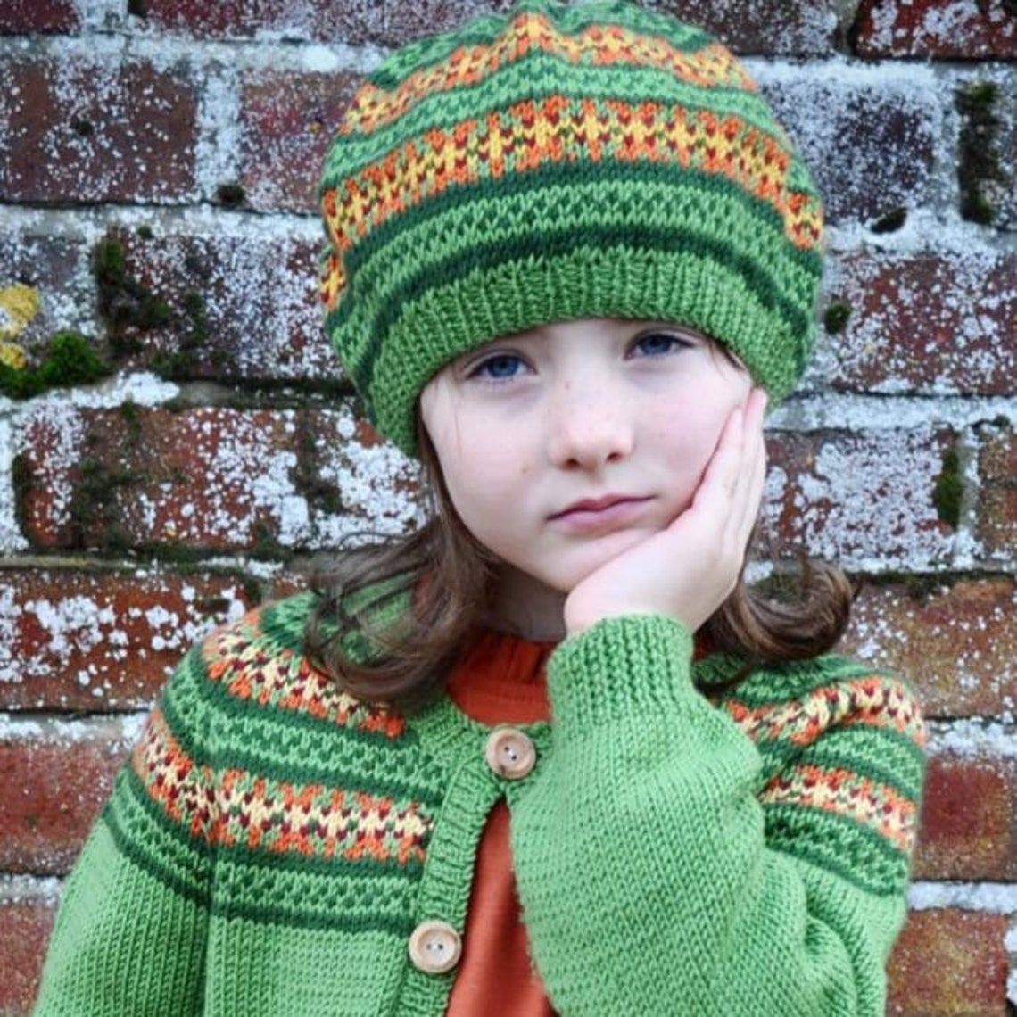 MARY POPPINS Knitting Pattern - Girls and Boys Unisex Fair Isle ...