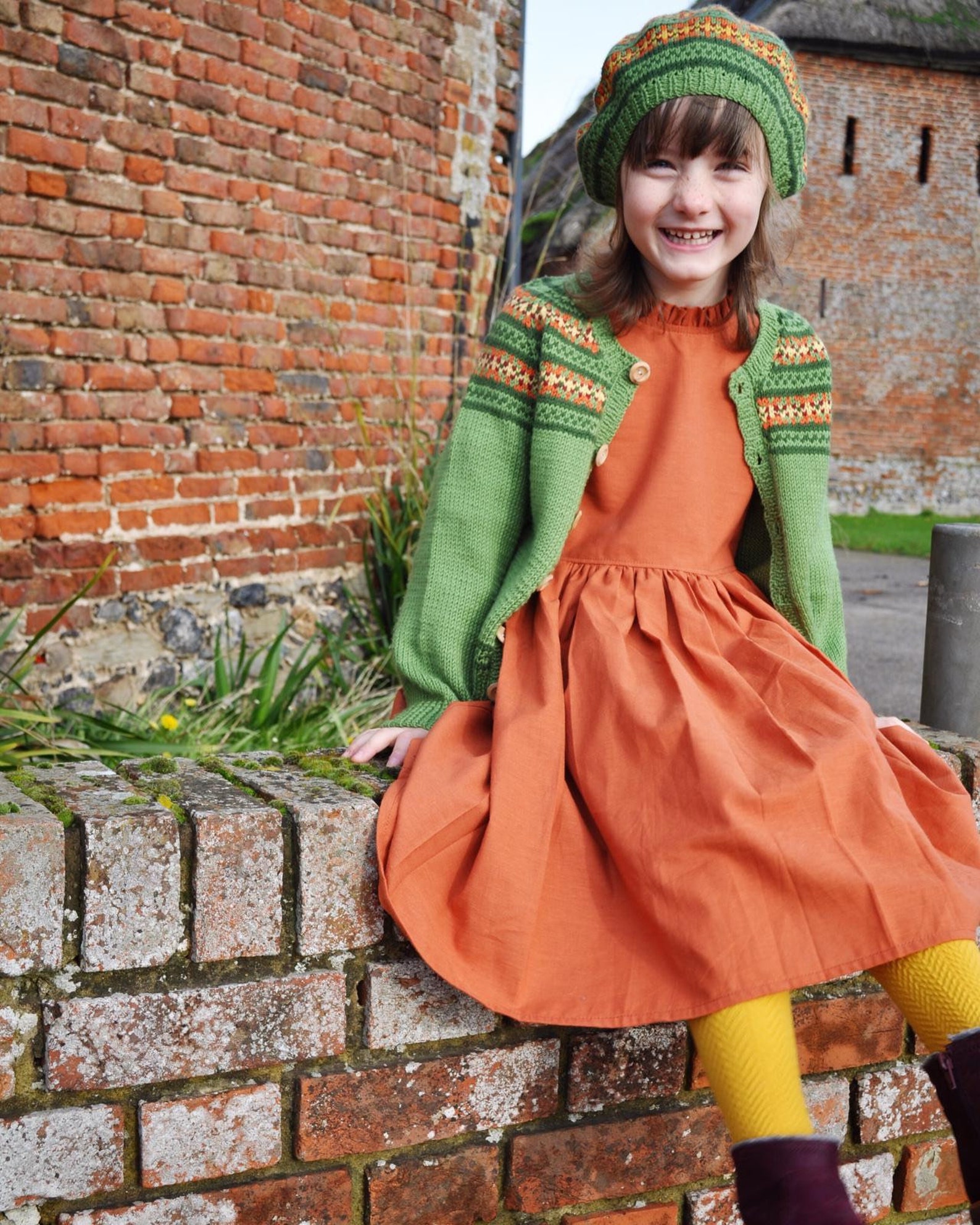 Knitting Pattern Girls and Boys Unisex Fair Isle Cardigan - Etsy