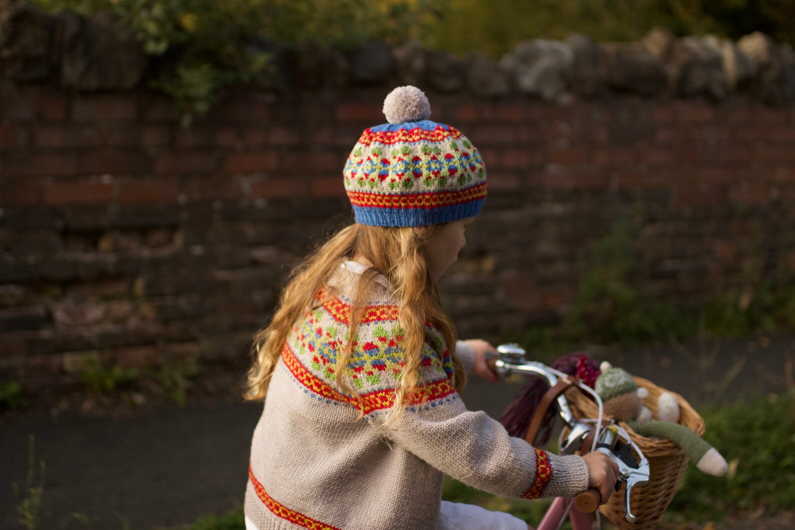 Girls Fair Isle CARDIGAN - Hand Knitted Traditional Vintage Style ...
