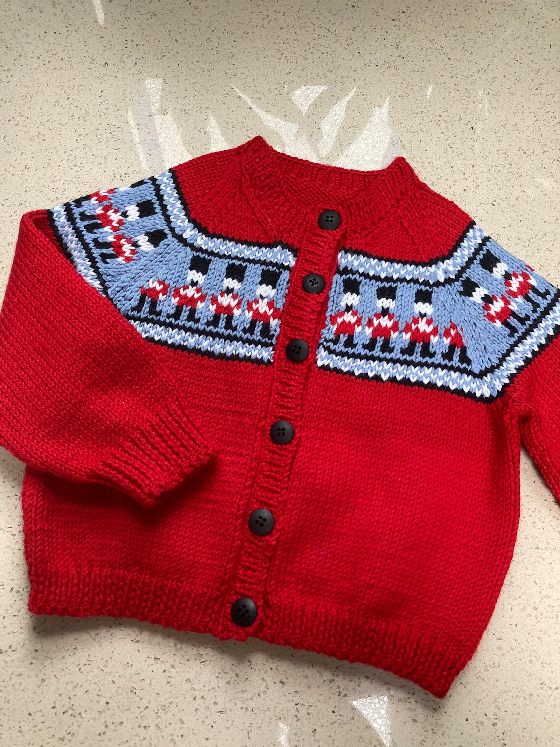 Boys SOLDIER Welsh Guard CARDIGAN - Heirloom 40s Vintage Style - Hand ...
