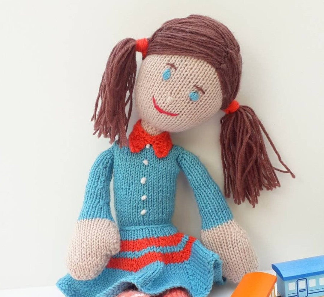 RAGDOLL - Hand Knitted Heirloom Toy OOAK Rag Doll CE Tested - Etsy