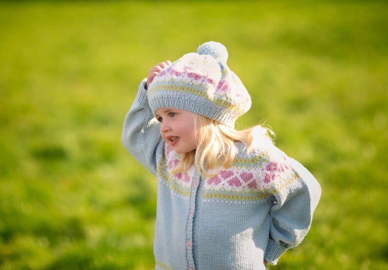 Knitting Pattern Girls DK Heart Cardigan Pattern in 4 - Etsy UK