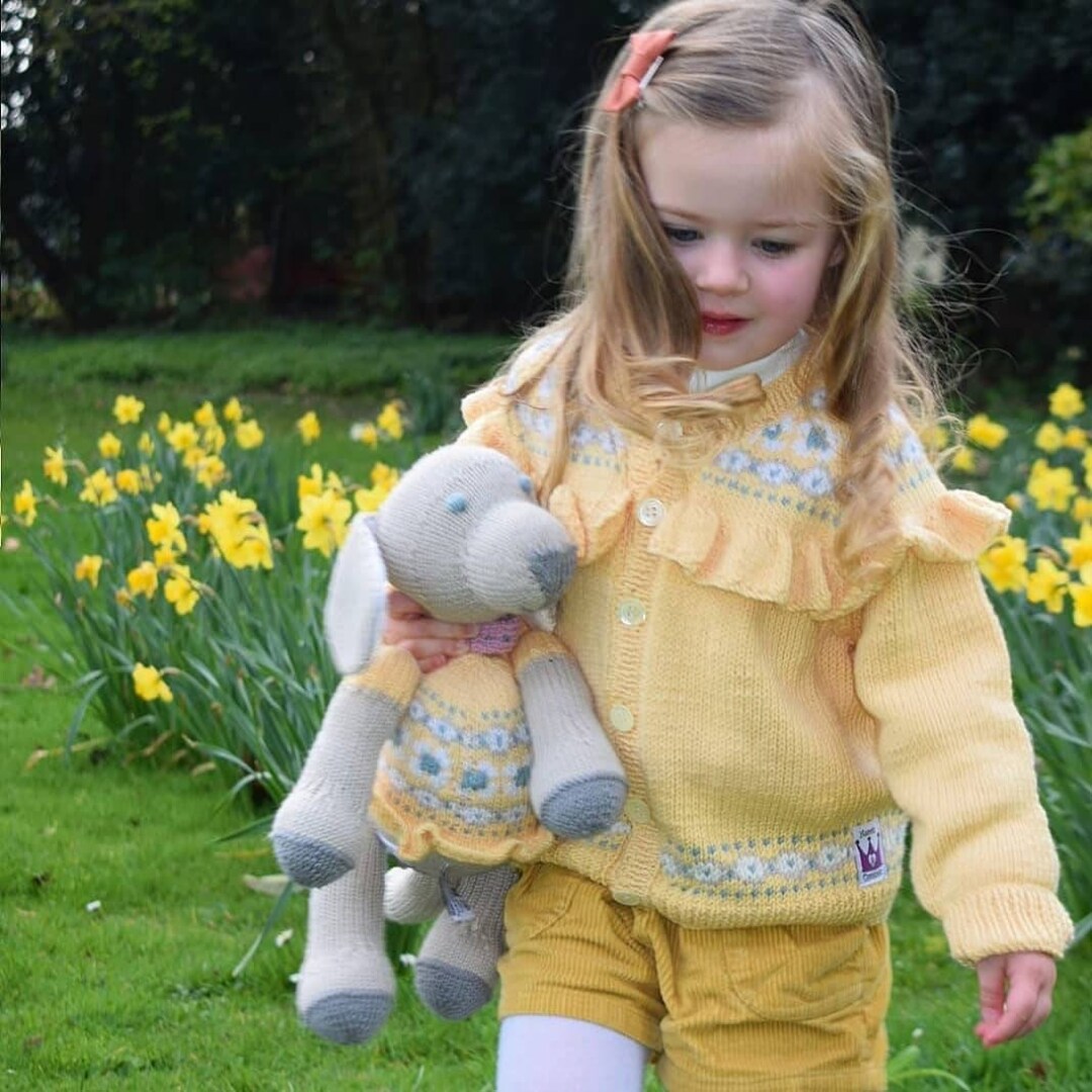 Hand Knitted GIRLS Fair Isle CARDIGAN - Baby, Toddler & Girls Sizes ...