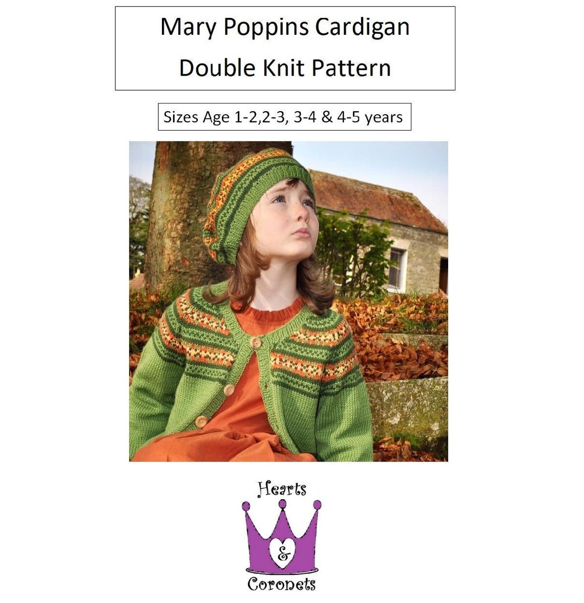 Knitting Pattern Girls and Boys Unisex Fair Isle Cardigan - Etsy