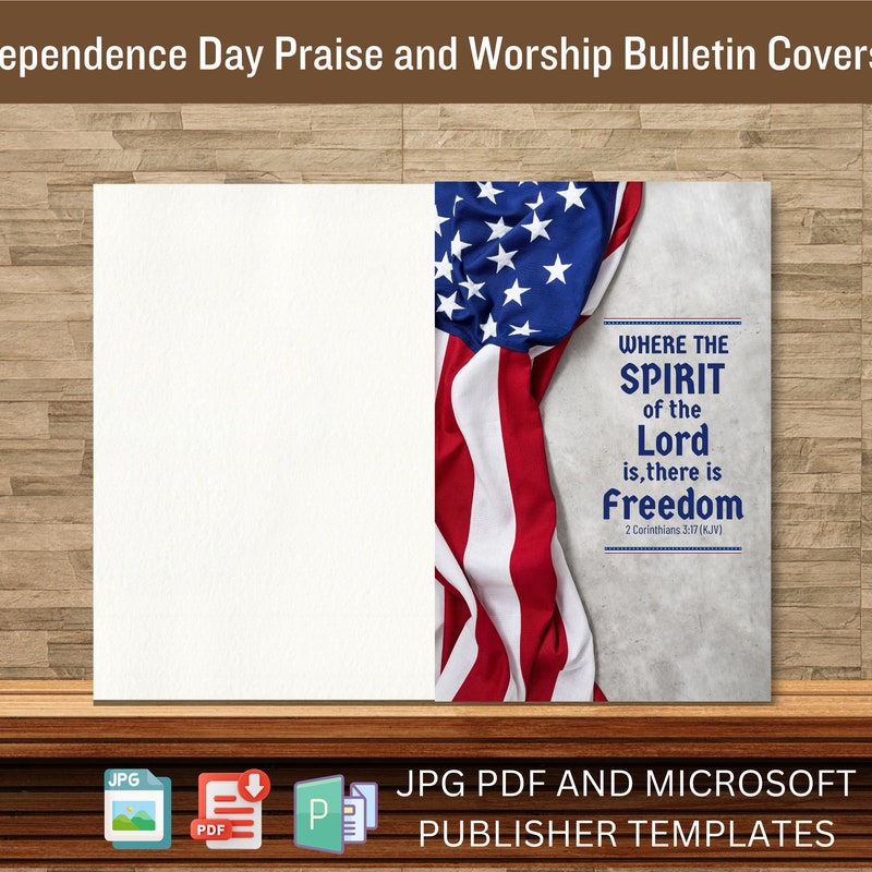 Memorial Day Bulletin Cover - Etsy