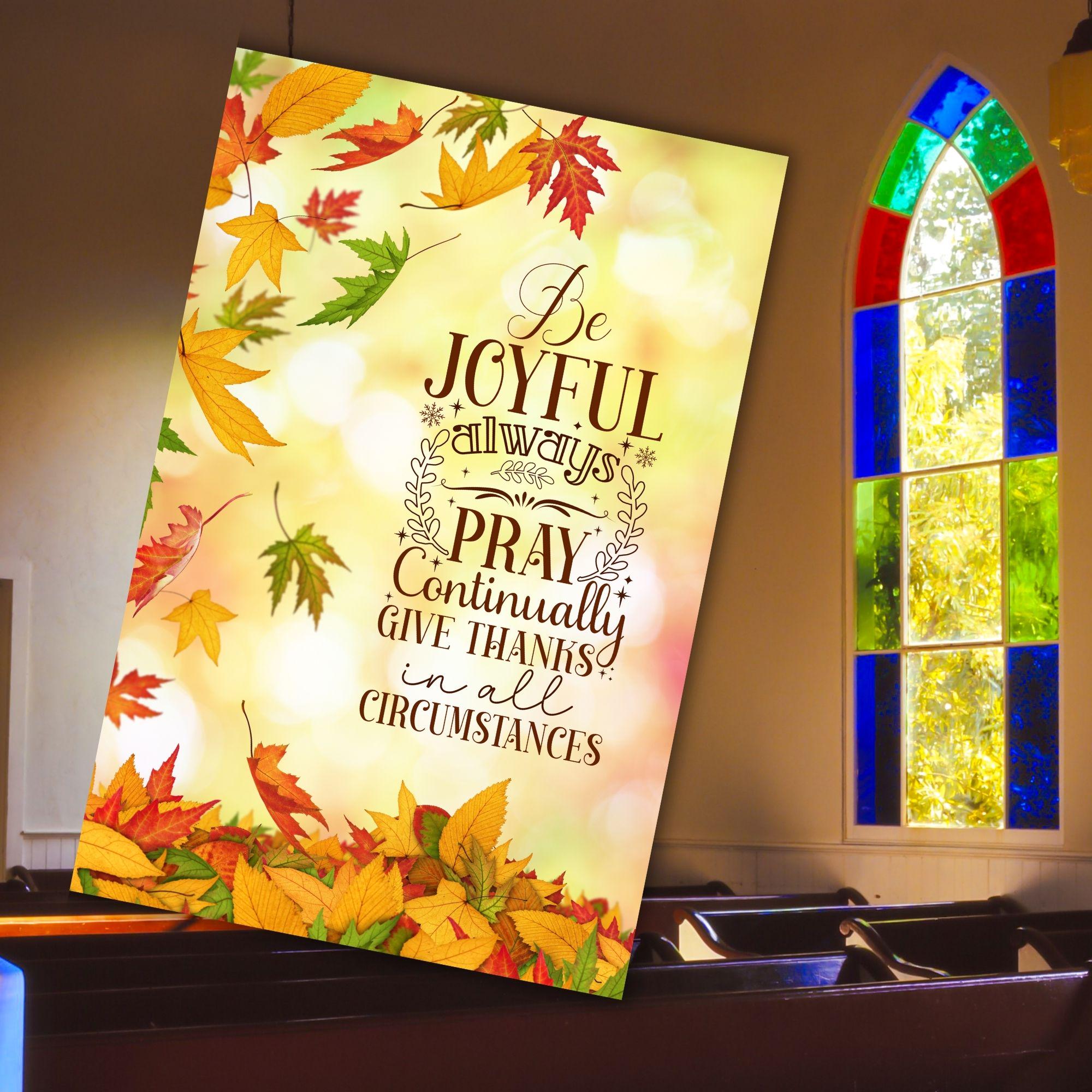 Printable General Praise & Worship Autumn Church Bulletin Cover Bi ...