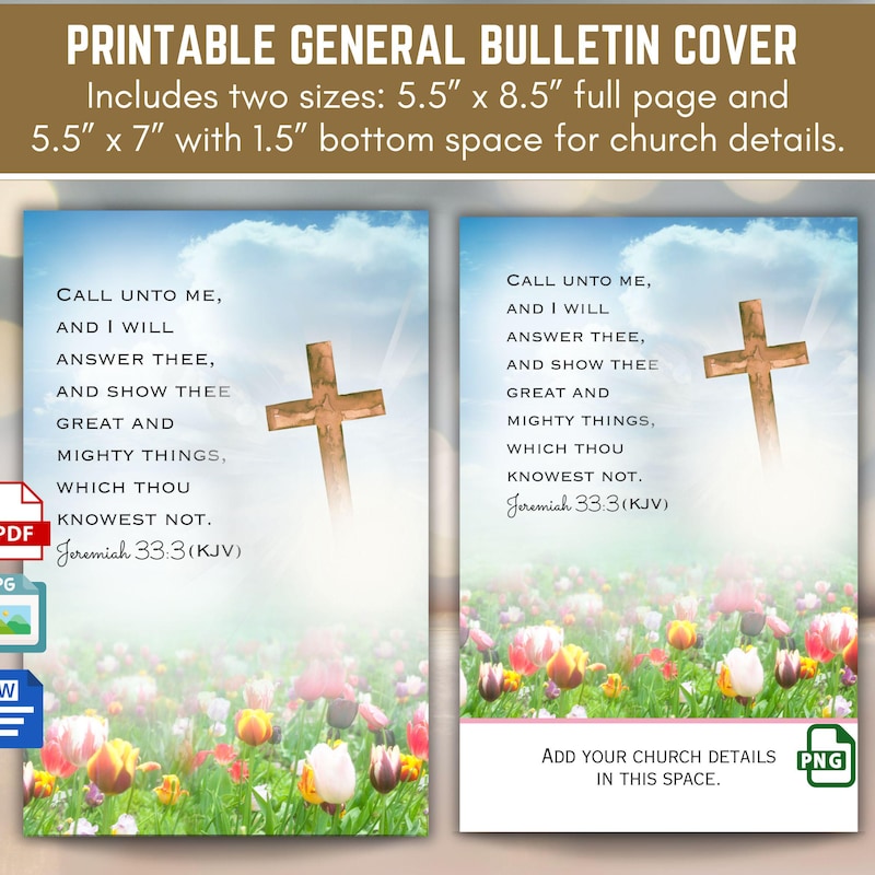 Kjv Church Bulletin Covers - Etsy