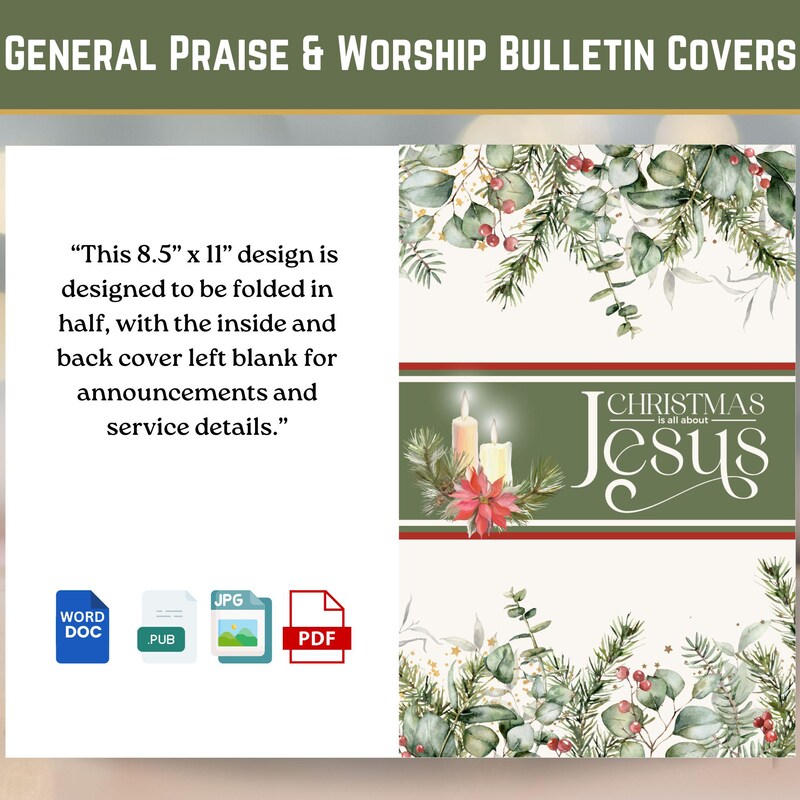 Church Bulletin Covers First Sunday After Christmas - Etsy Canada