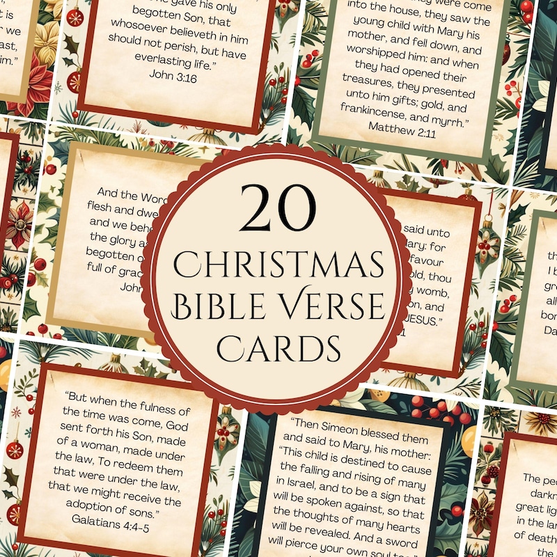 Christmas Post Cards 20 - Etsy