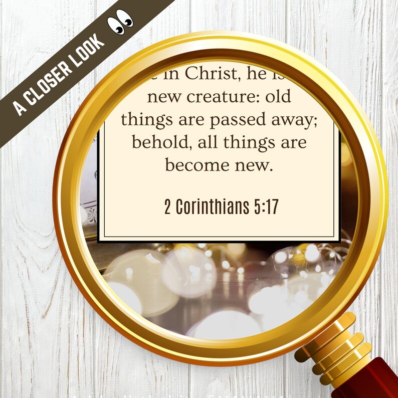Printable Happy New Year Church Bulletin Cover, 2 Corinthians 5:17, All ...