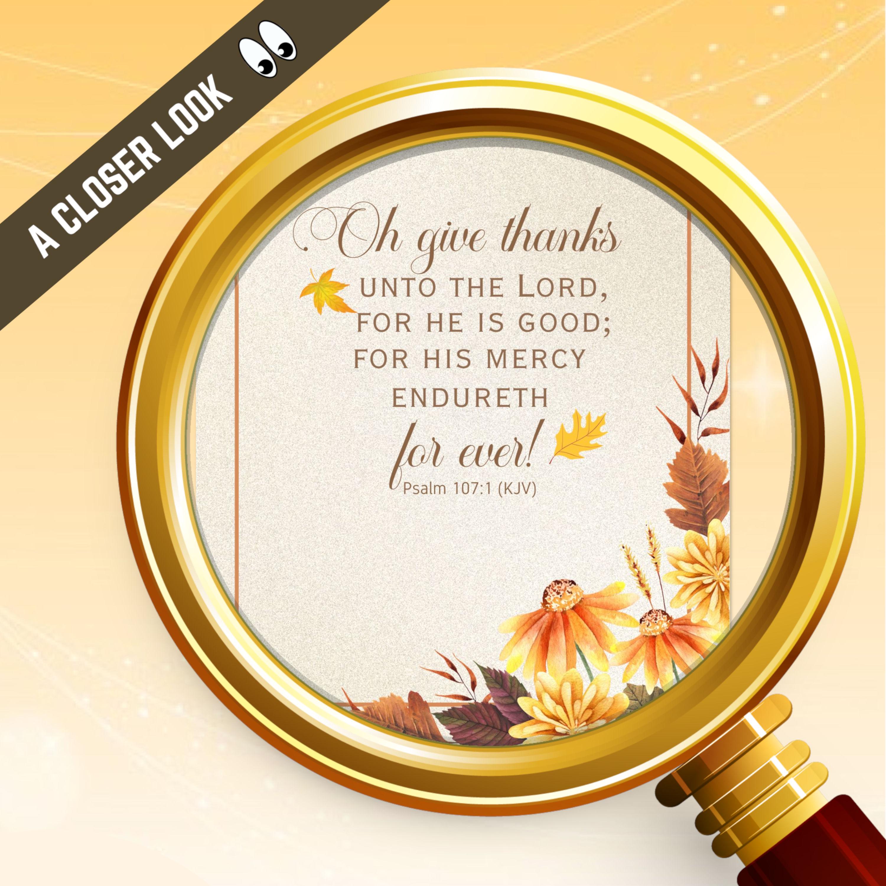 Printable General Praise & Worship Fall Thanksgiving Digital Church Bi ...