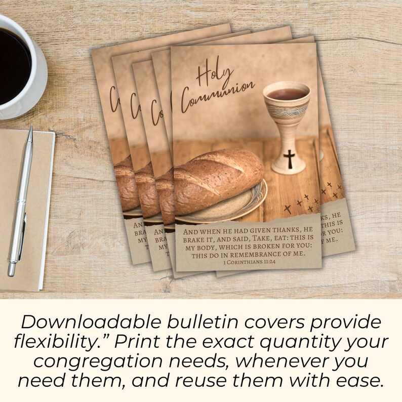 Church Bulletin Cover Art and Template Do This in Remembrance of Me ...