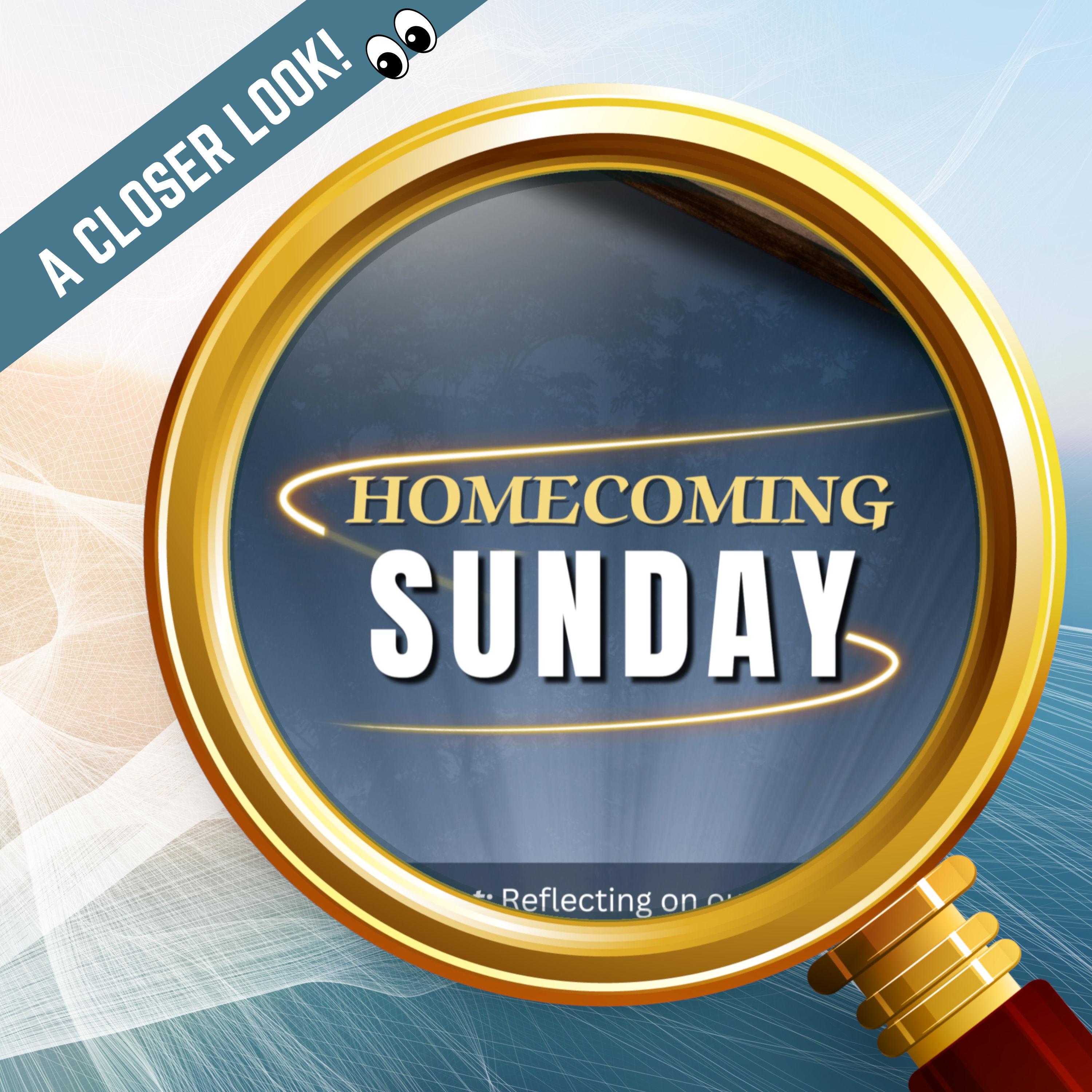 Printable Homecoming Sunday Church Bulletin Cover, Honoring Past ...