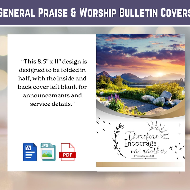 Spring Church Bulletin Covers - Etsy