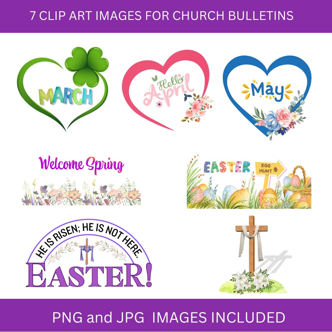7 Spring & Easter Christian Clipart Bundle for Traditional and ...