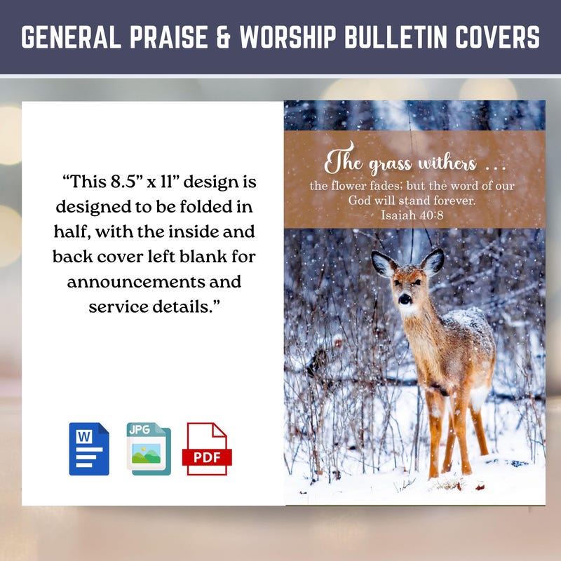Church Bulletin for December - Etsy