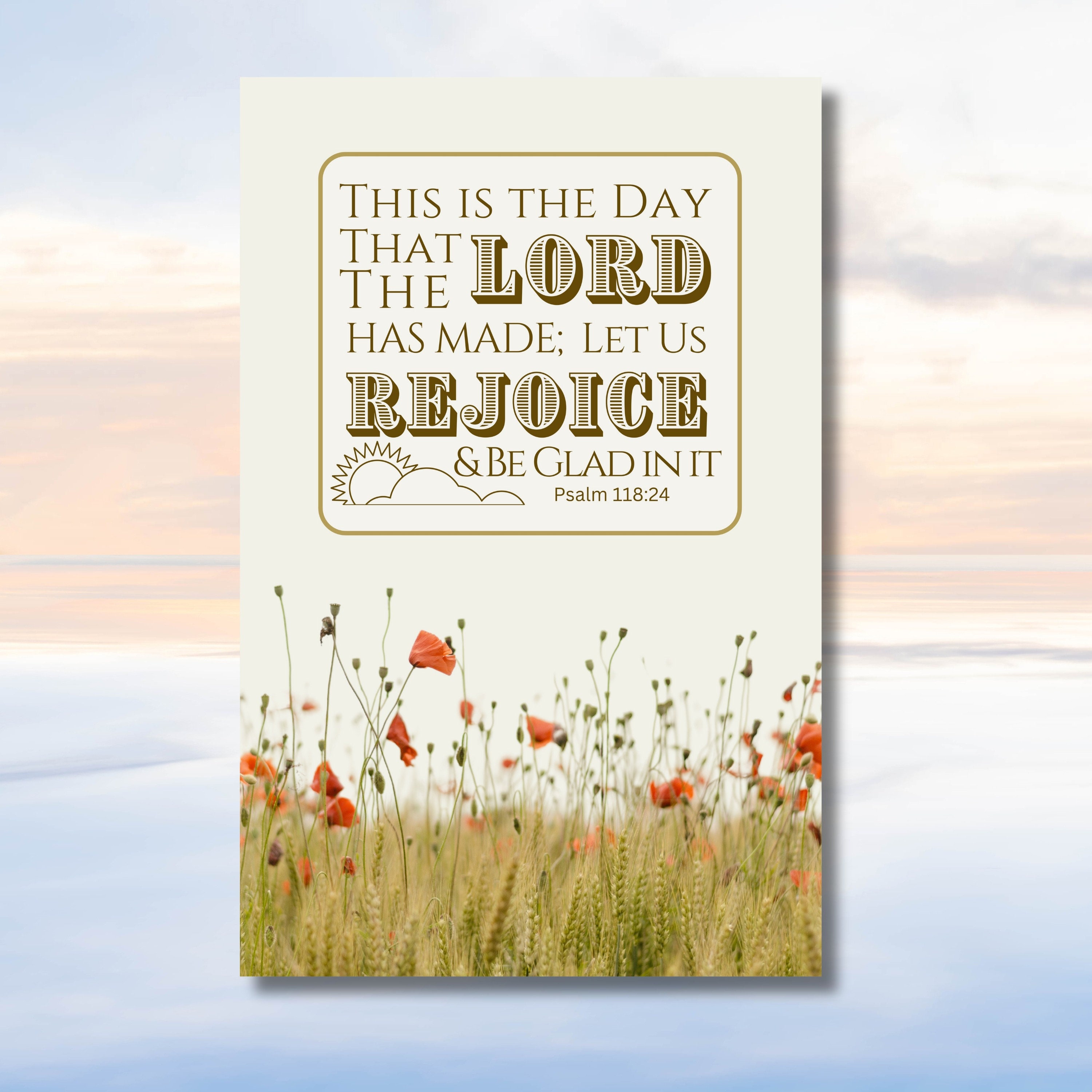 This is the Day the Lord Has Made Church Bulletin Cover & Template for ...