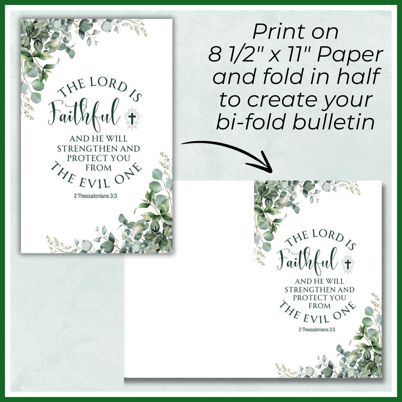General Praise & Worship Church Bulletin Art Cover, Bible Verse the ...