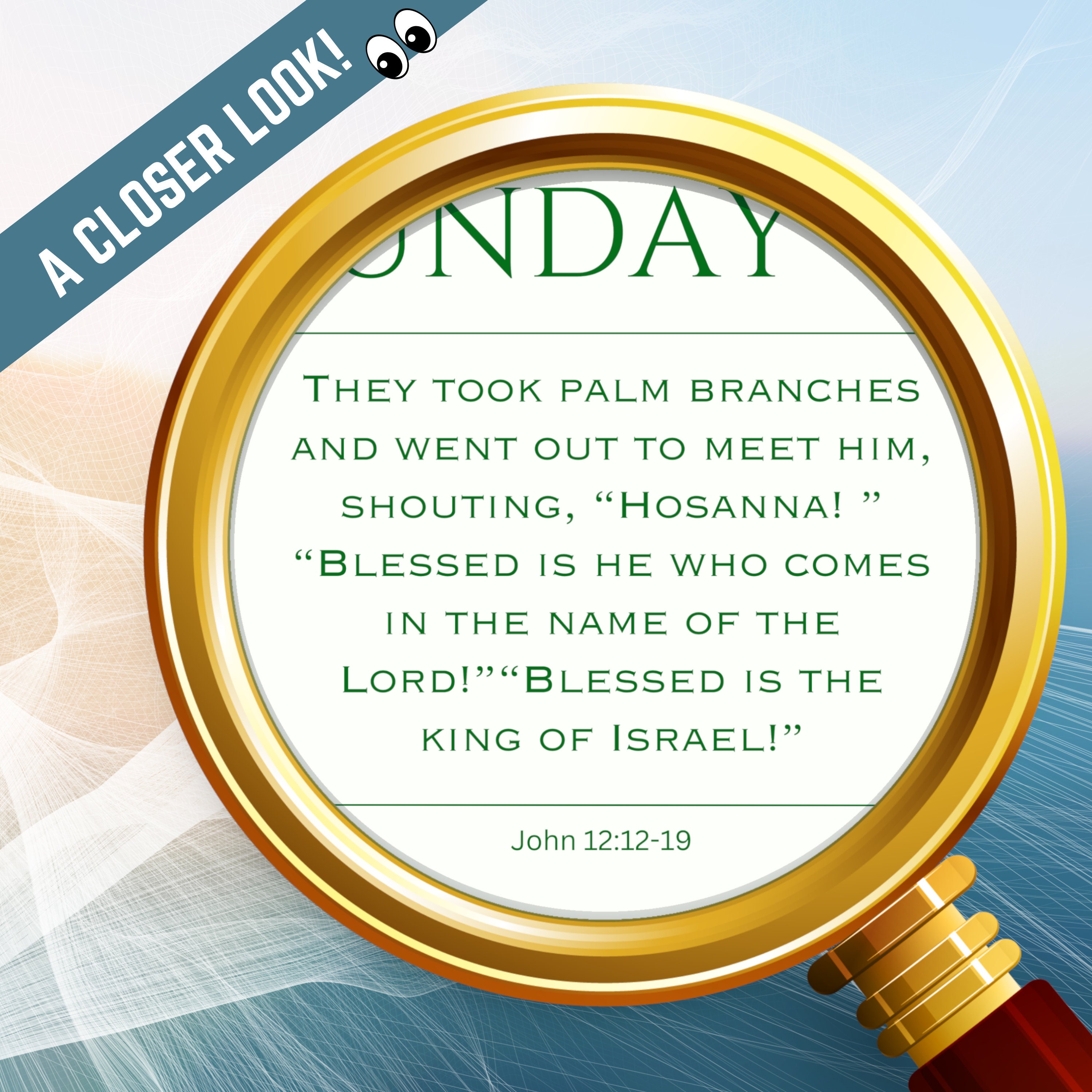 Palm Sunday Worship Church Bulletin Art Cover, Easter & Holy Week ...