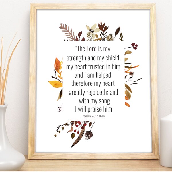 Psalm 28 7 - Etsy