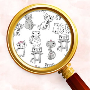 Cat Lover's I Spy Fun Games, I Spy for Kids Printable Fun Puzzles ...